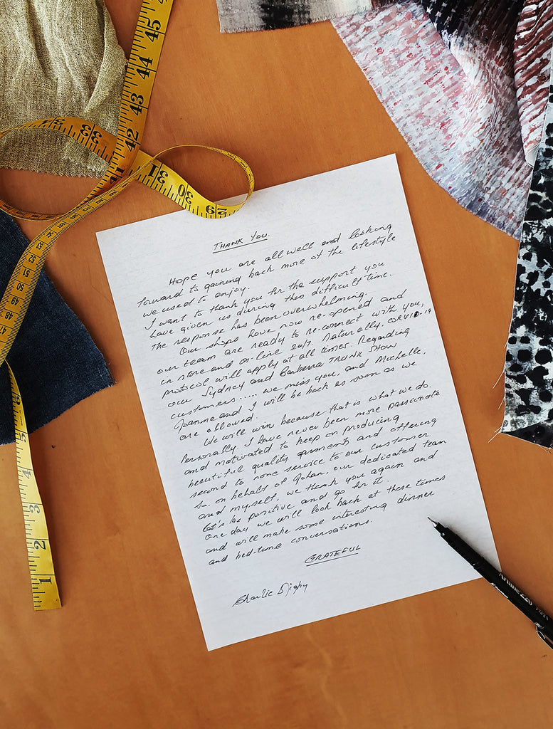 Thank You from Charlie Digby – DIGBYS Boutique